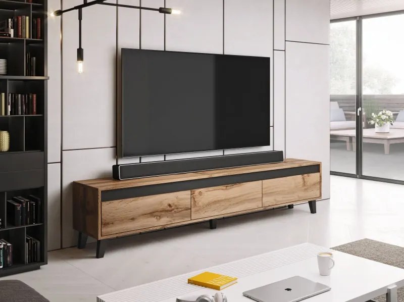 TV stolek Nord dub wotan/antracitový
