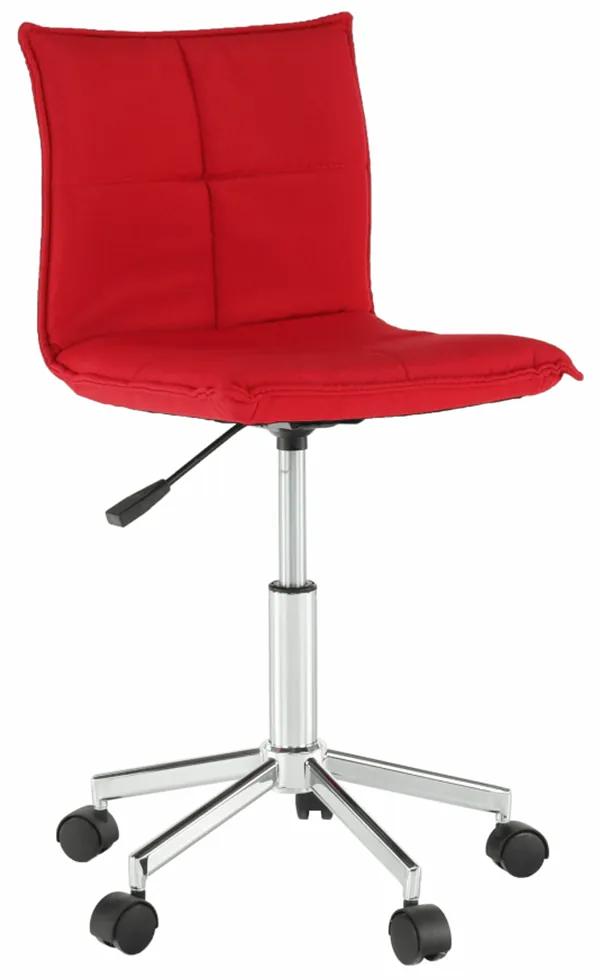 Kancelářská dětská židle, červená, CRAIG