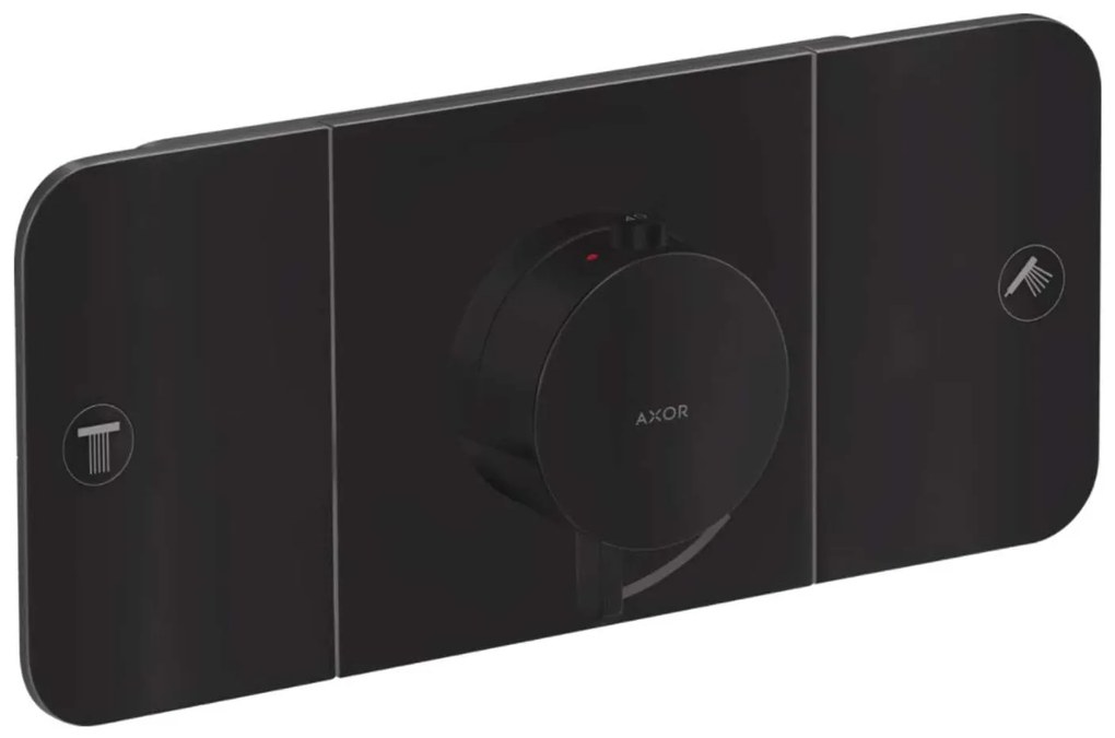 Axor One - Termostatická baterie pod omítku, pro 2 spotřebiče, matná černá 45712670