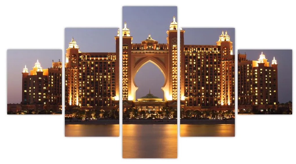 Obraz stavby v Dubaji (125x70 cm)