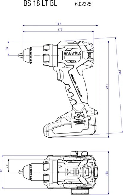 Metabo BS 18 LT BL 602325800