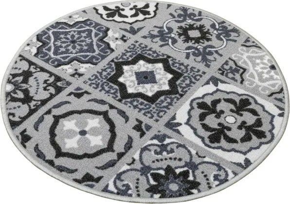 Protiskluzový koberec PATCHWORK 19 New šedý