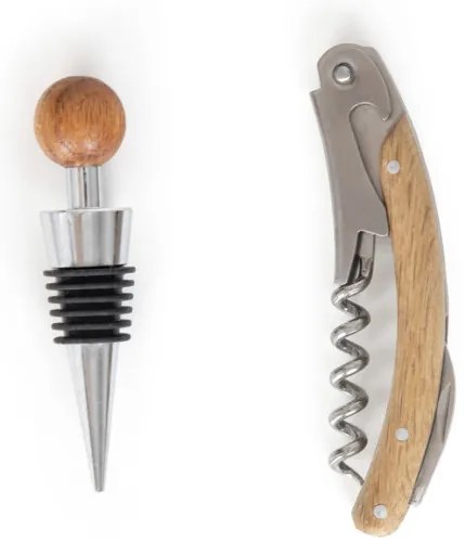 Sada doplňků na víno ALCOLE stříbrná 706851