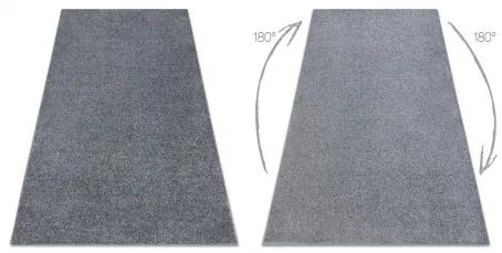 koberec, koberec metráž SANTA FE šedá 97 hladký, Jednotný jedno velikost 150x350 cm | krásné koberce cz