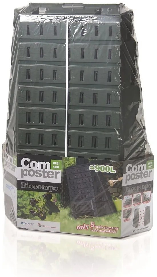 Kompostér Prosperplast BIOCOMPO 900 l černý