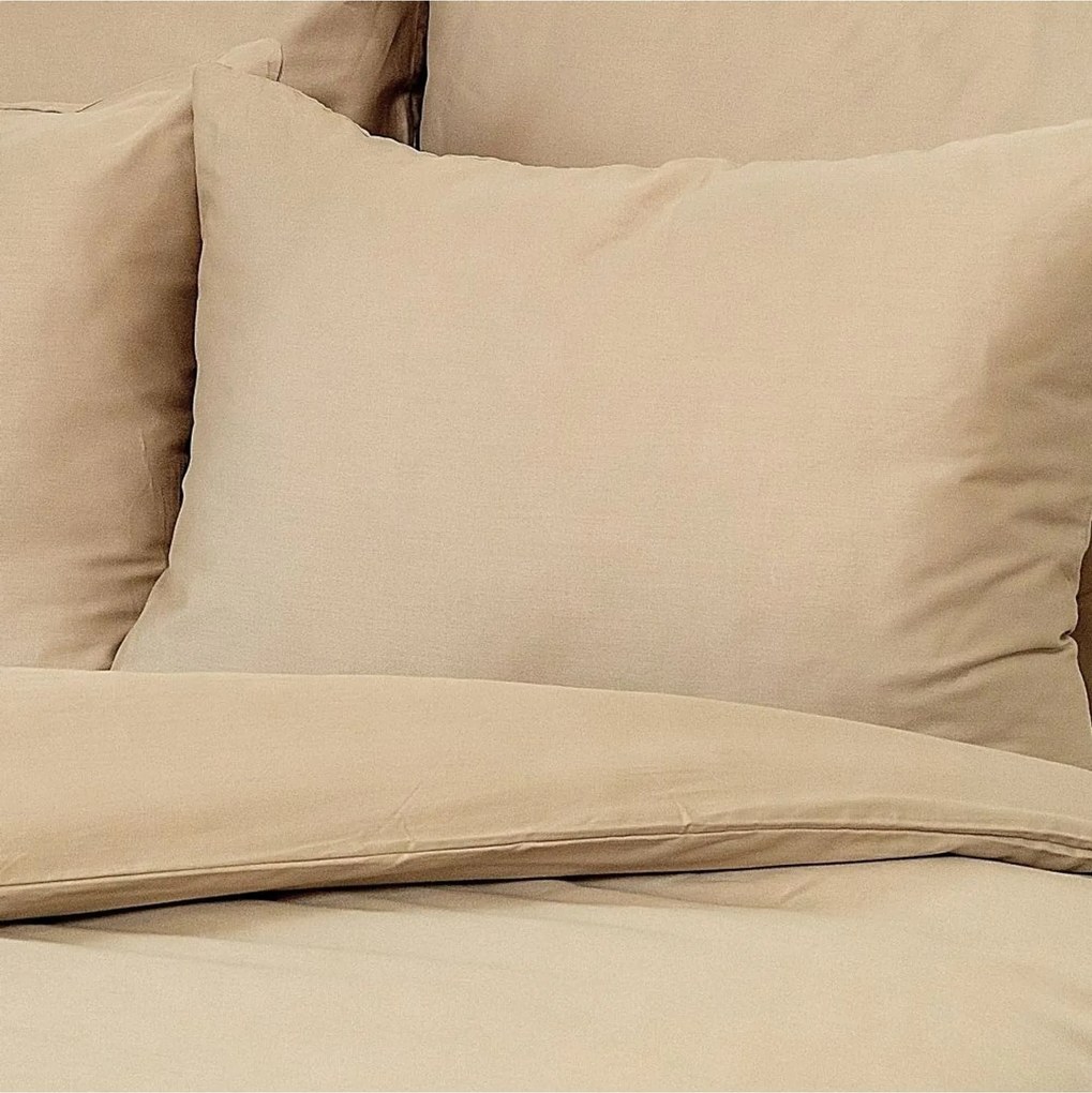 Saténové povlečení LUXURY COLLECTION béžové - 1x 140/200, 1x 70/90cm