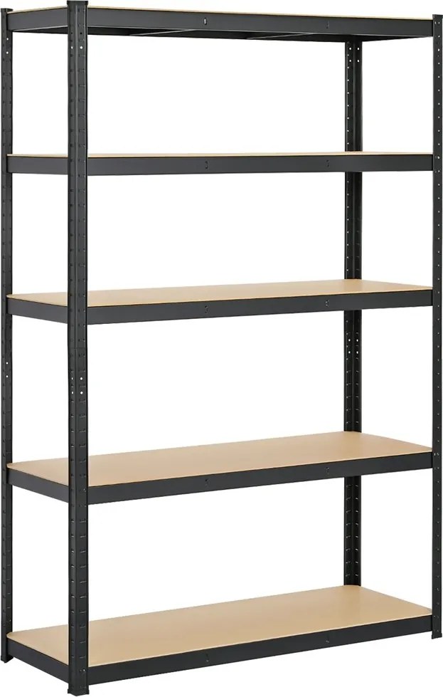 Zátěžový regál Yaheetech – Mod.6: 180 × 120 × 45 cm/875 kg černá (264515749188)