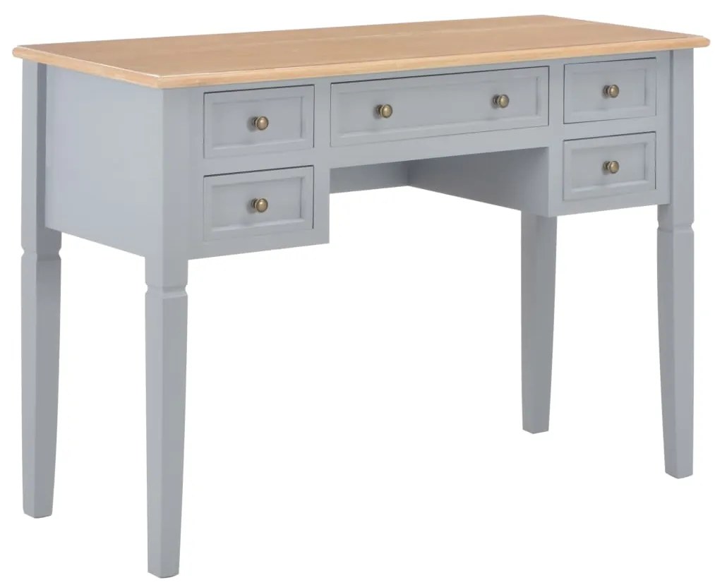 Psací stůl - dřevo - hnědo-šedý | 109,5x45x77,5 cm