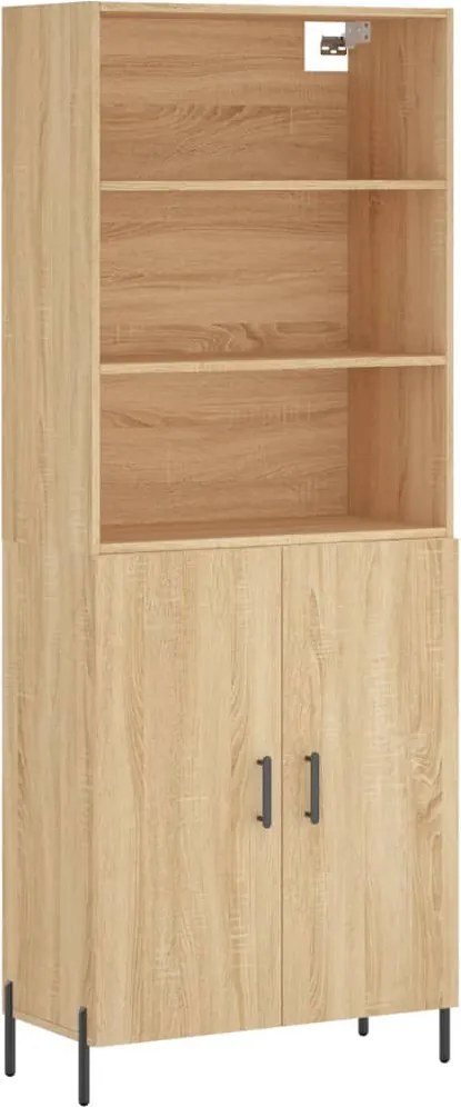 Skříň highboard dub sonoma 69,5 x 34 x 180 cm kompozitní dřevo 3189264