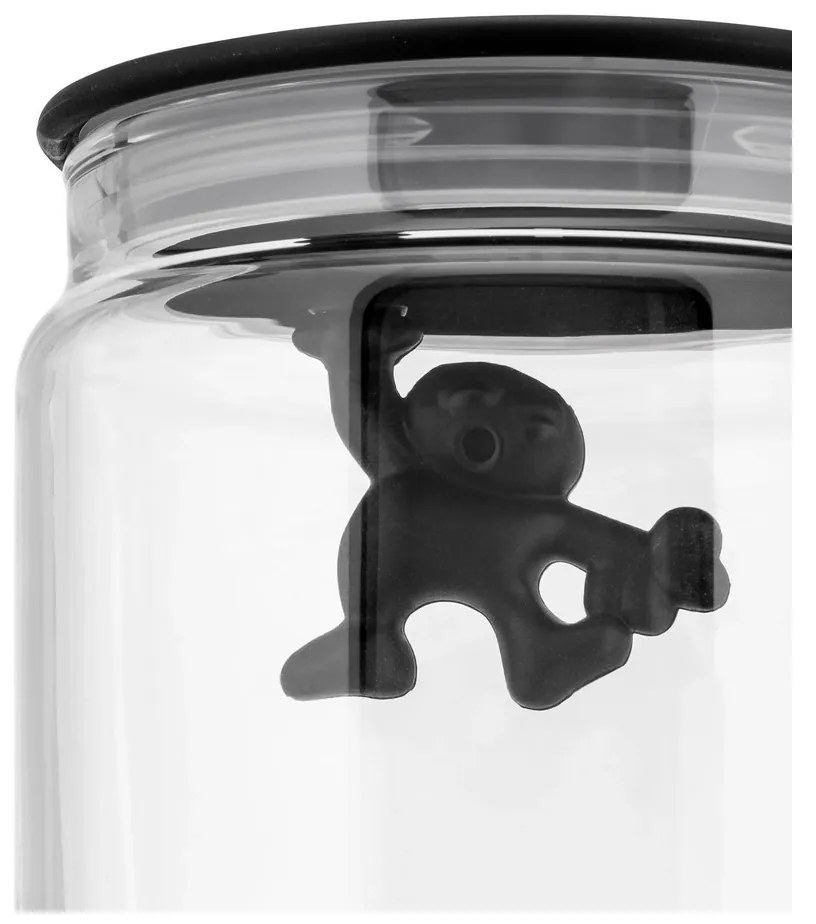 Kuchyňská dóza Gianni Little Man Black 1400 ml Alessi