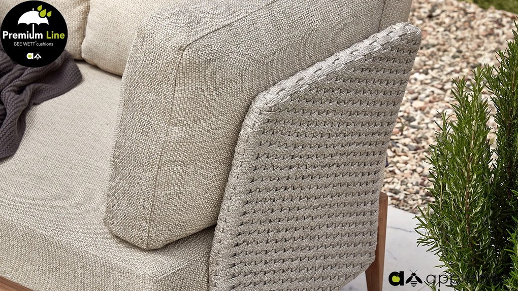 Lisa TEAK sedací souprava Applebee Variant: Set 2 - 2 sedačky + střed a 1 křeslo