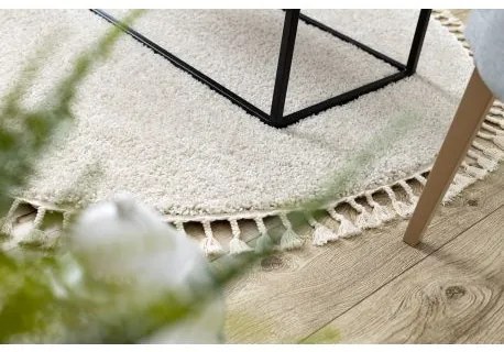 Dywany Luszczow Kusový koberec kulatý BERBER 9000, krémový Rozměr koberce: 120 cm KRUH