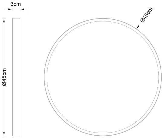 Globo 12381-30 - LED Stropní svítidlo TIBEY LED/30W/230V pr. 45 cm