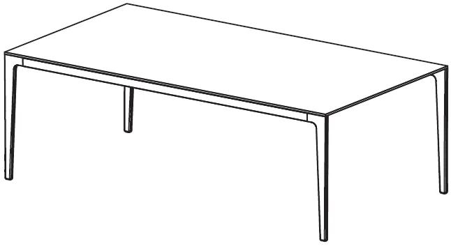 FREZZA - Jednací stůl ALPLUS 220x120 cm