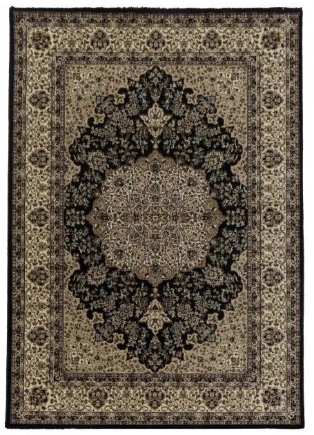 Vopi | Kusový koberec Kashmir 2608 black - 300 x 400 cm