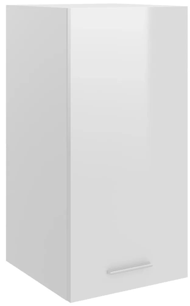 801249 vidaXL Horní skříňka bílá vysoký lesk 29,5 x 31 x 60 cm dřevotříska
