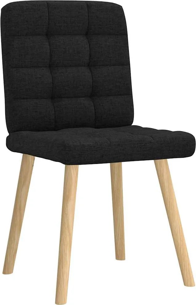 Jídelní židle 6 ks černé textil 3315463
