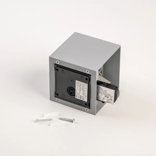 BRILAGI - LED Venkovní nástěnné svítidlo se senzorem CUBE LED/6W/230V šedá IP65
