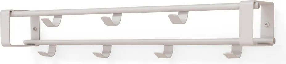 Taupe ocelový nástěnný věšák s poličkou 60 cm Rex – Spinder Design