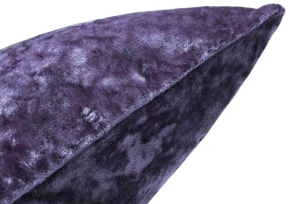 Biante Sametový povlak na polštář Diana DI-006 Tmavě fialový 40 x 40 cm