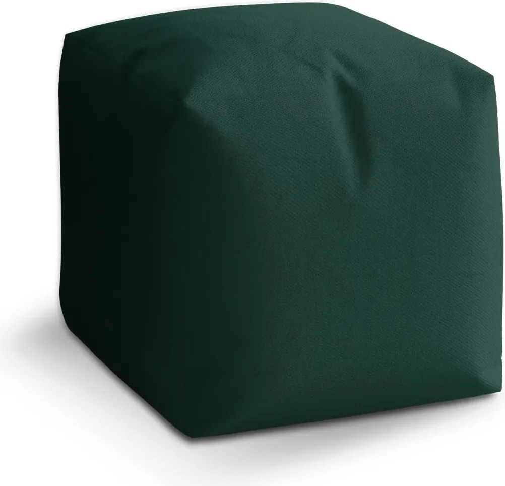 Sablio Taburet Cube Lesní zelená 2 - 60x60x60 cm