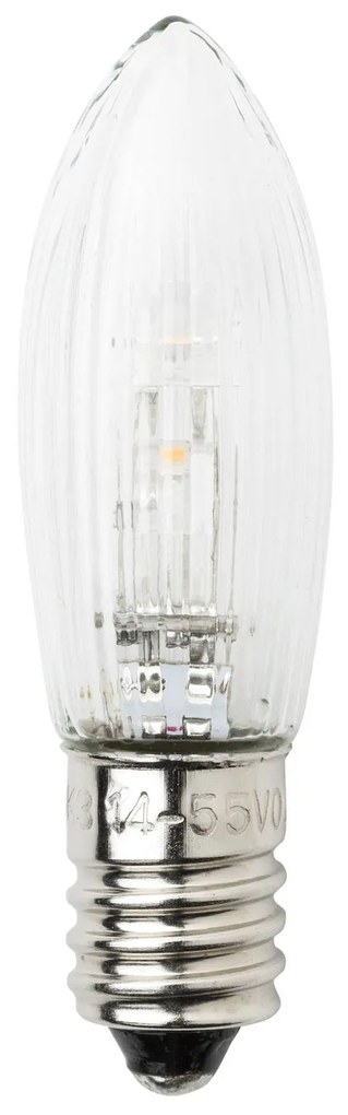 E10 0,3W 14-55V náhradní LED žárovky 3ks svíčka