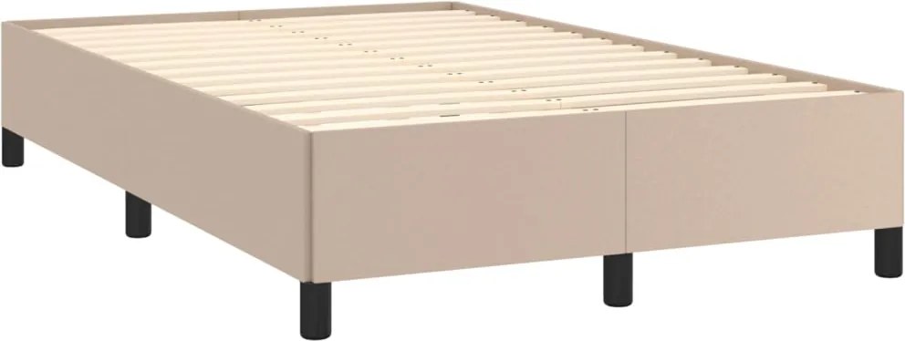 Rám postele bez matrace cappuccino 120x190 cm umělá kůže 3269650