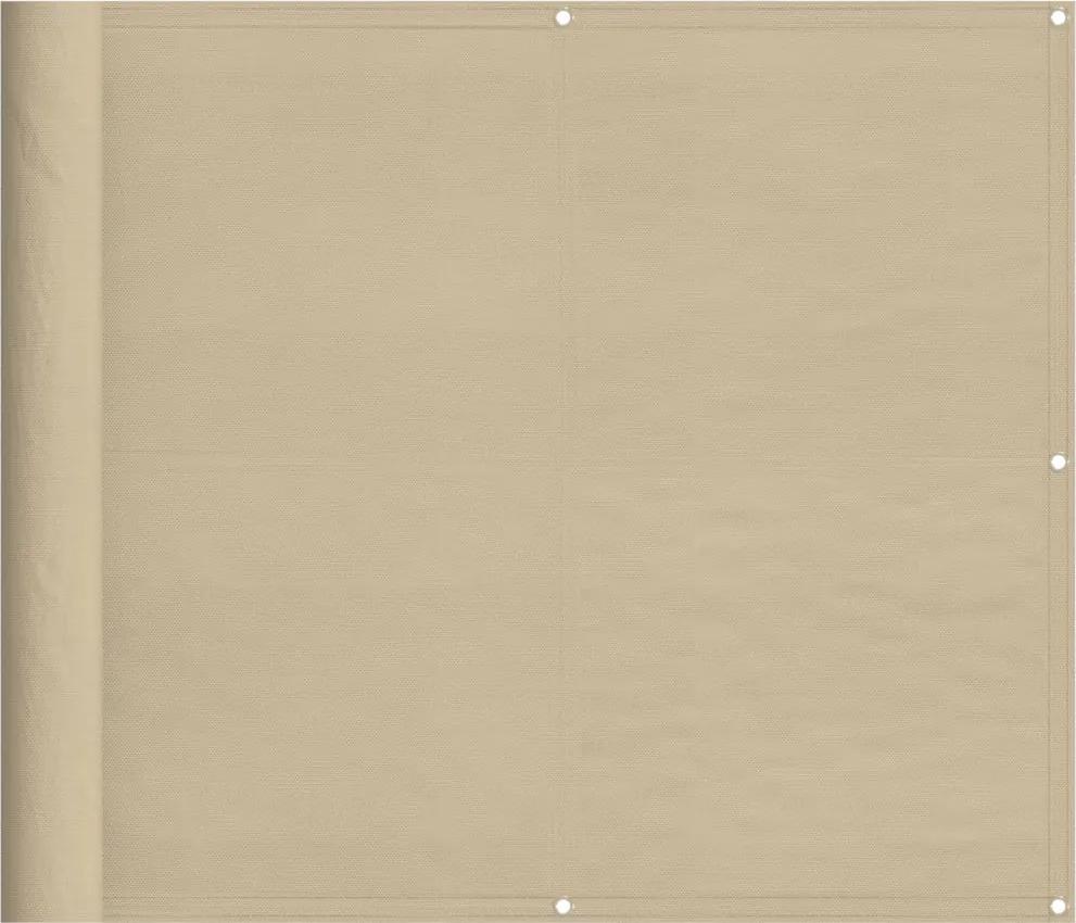 vidaXL Balkonová zástěna 90 x 1 000 cm 100% polyester oxford [4000181] Barva: Hnědá