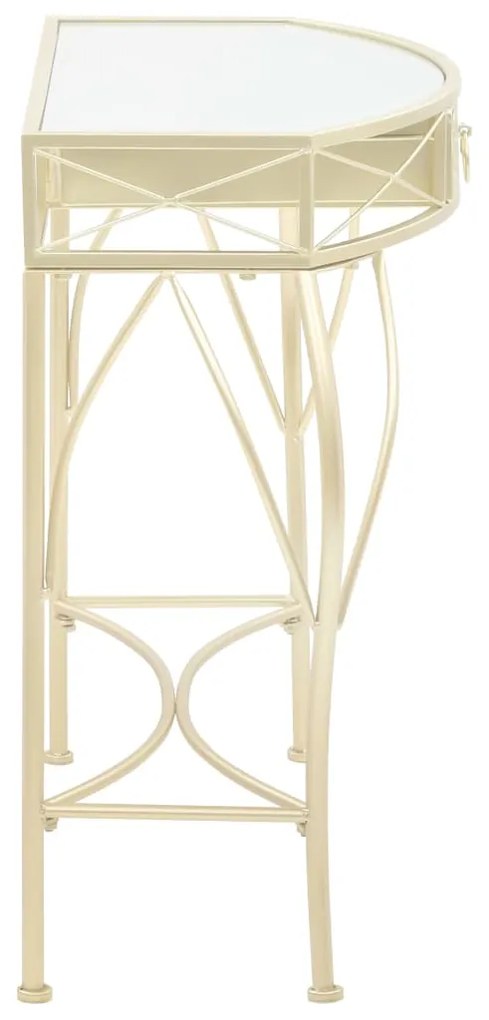 Odkládací stolek ve francouzském stylu kovový 82x39x76 cm zlatý - Default Title
