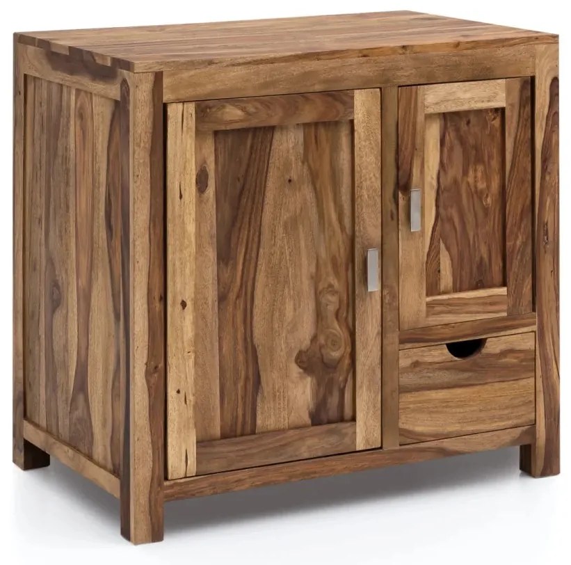 furniture-nabytek.cz - Masivní umyvadlová skříňka Lagano z palisandrového dřeva, lakovaná, hnědá