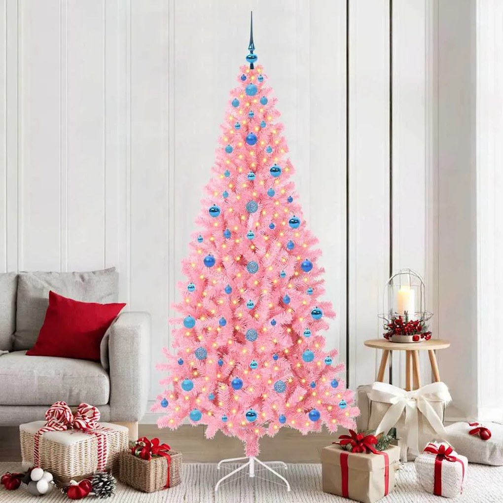 Vánoční stromeček Růžová 210 cm PVC 3396445