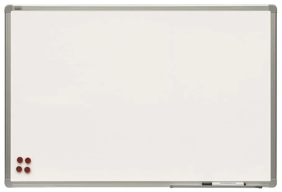 Magnetická tabule s keramickým povrchem 180 x 120 cm, bílá
