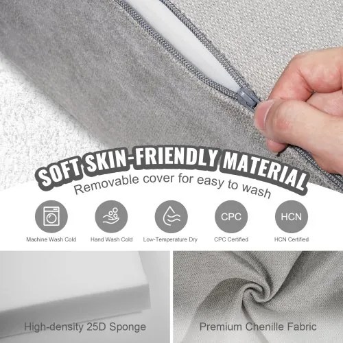 Modulární dětská pohovka na hraní 4ks DIY kreativní dětská dělená pohovka tmavě šedá