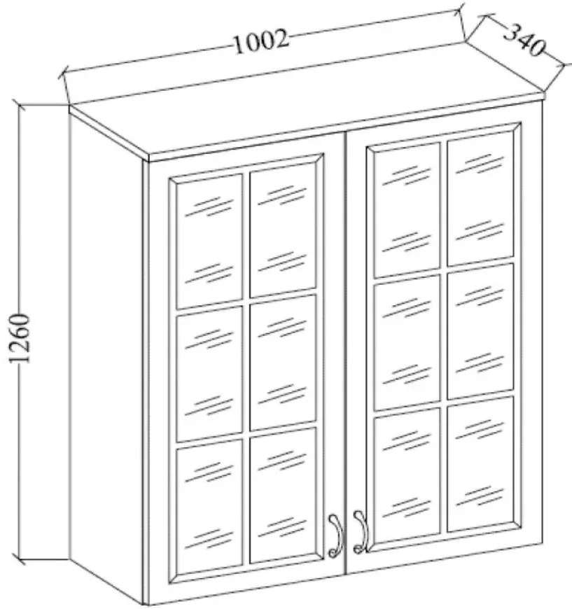 Stolarz Lempert Vitrína Flawia WHAR 100 2D