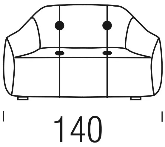 Beltá / Frajumar designové sedačky Ovvo 140cm