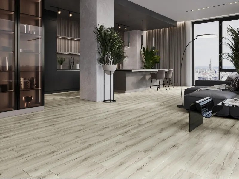 Mexen Wirginia vzorek vinylových panelů SPC 6,5 mm, podklad IXPE 1,5 mm, 4 V-drážka, dub - F1005-S