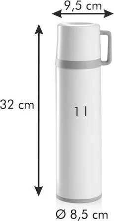 TESCOMA Termoska s hrníčkem CONSTANT CREAM 1,0 l, nerez