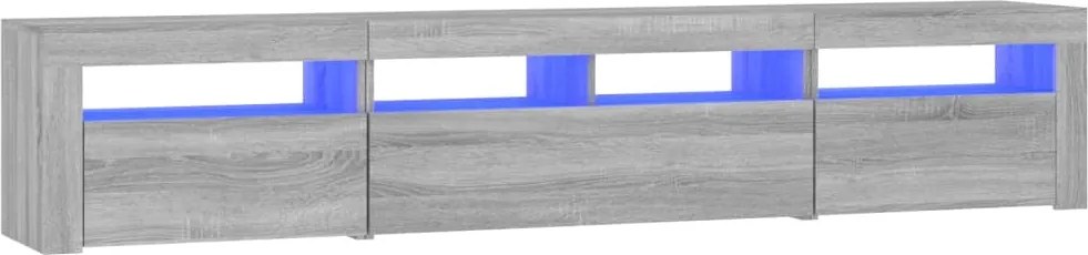 TV skříňka s LED osvětlením šedá sonoma 210 x 35 x 40 cm 3152736