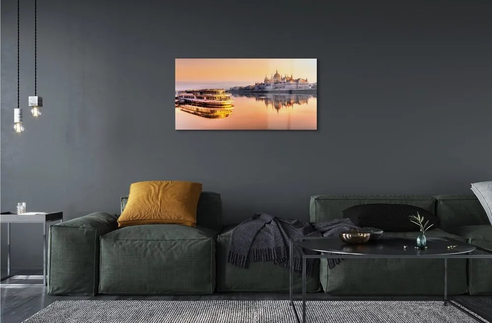 Obraz na skle West mořská loď 100x50 cm