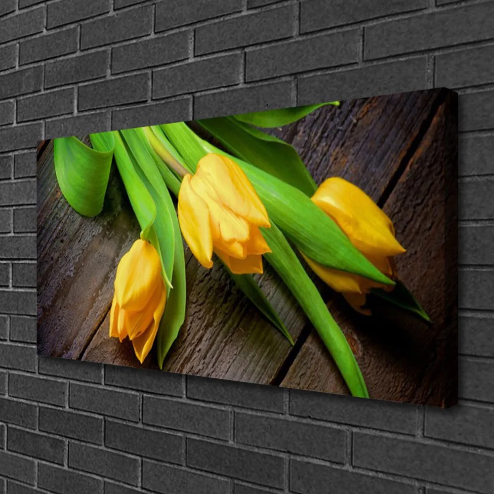 Obraz na plátně Tulipány Květiny 100x50 cm