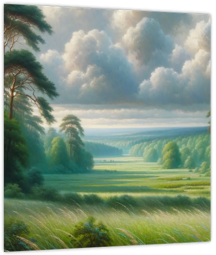 Obraz - Zelená krajina (30x30 cm)