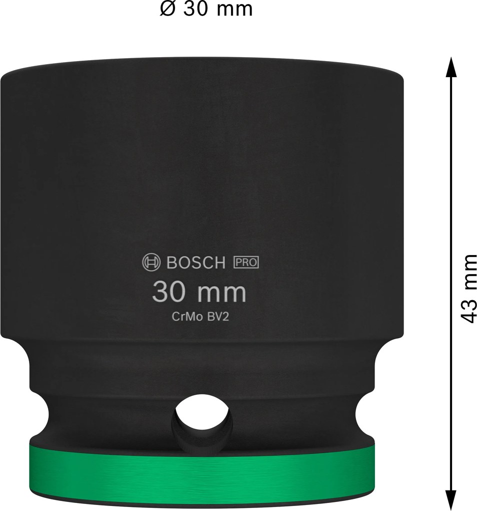 Průmyslová hlavice 1/2" Bosch PRO IMPACT Dostupné varianty: Průmyslová hlavice 1/2" Bosch PRO IMPACT 17 mm