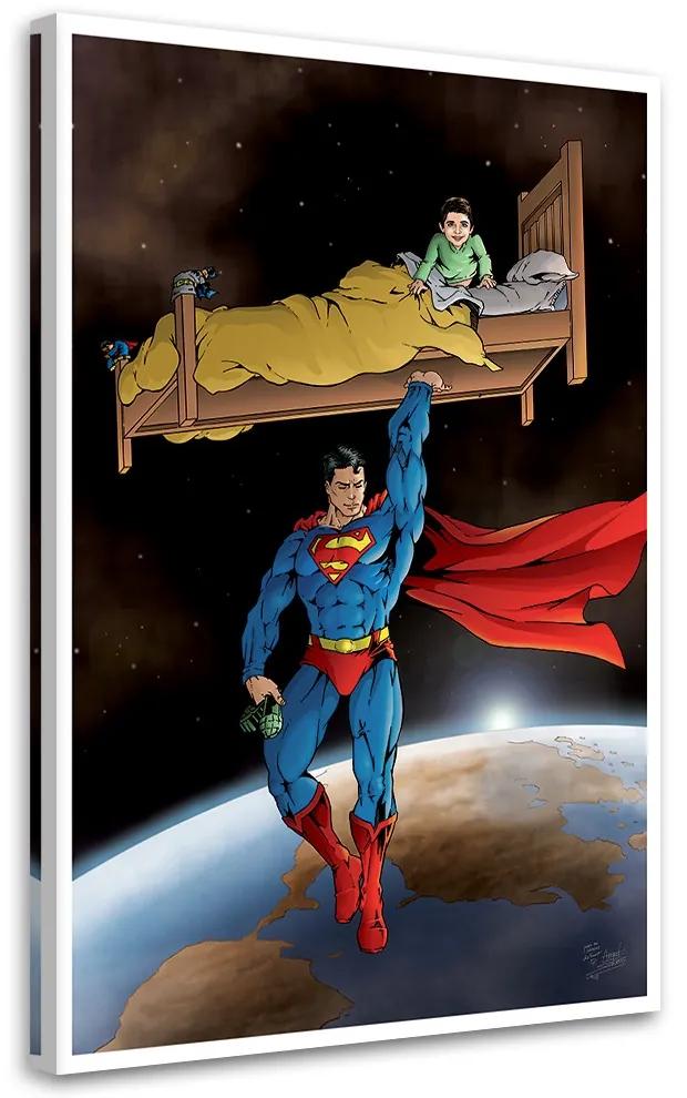 Gario Obraz na plátně Superman zachraňuje dítě - Saqman Rozměry: 40 x 60 cm