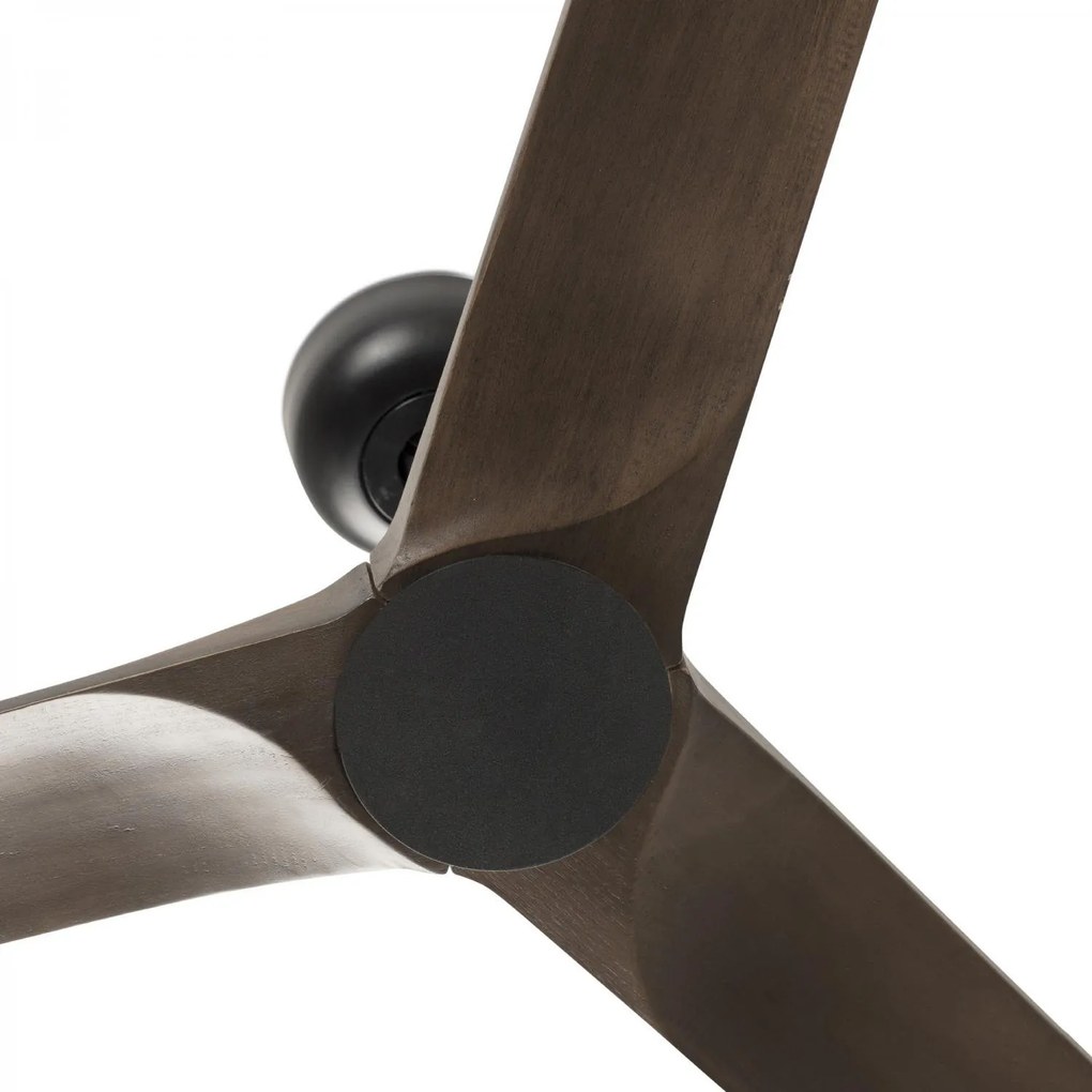 FARO 33809 HEYWOOD L stropní ventilátor, černá/tmavé dřevo s DC motorem - FARO