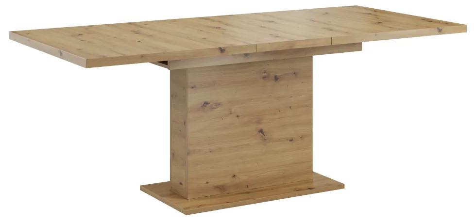 Kondela Jídelní rozkládací stůl, dub artisan, 160-200x90 cm, BOBA