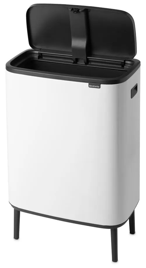 Bílý dotykový ocelový odpadkový koš 60 l Bo Touch Bin Hi – Brabantia