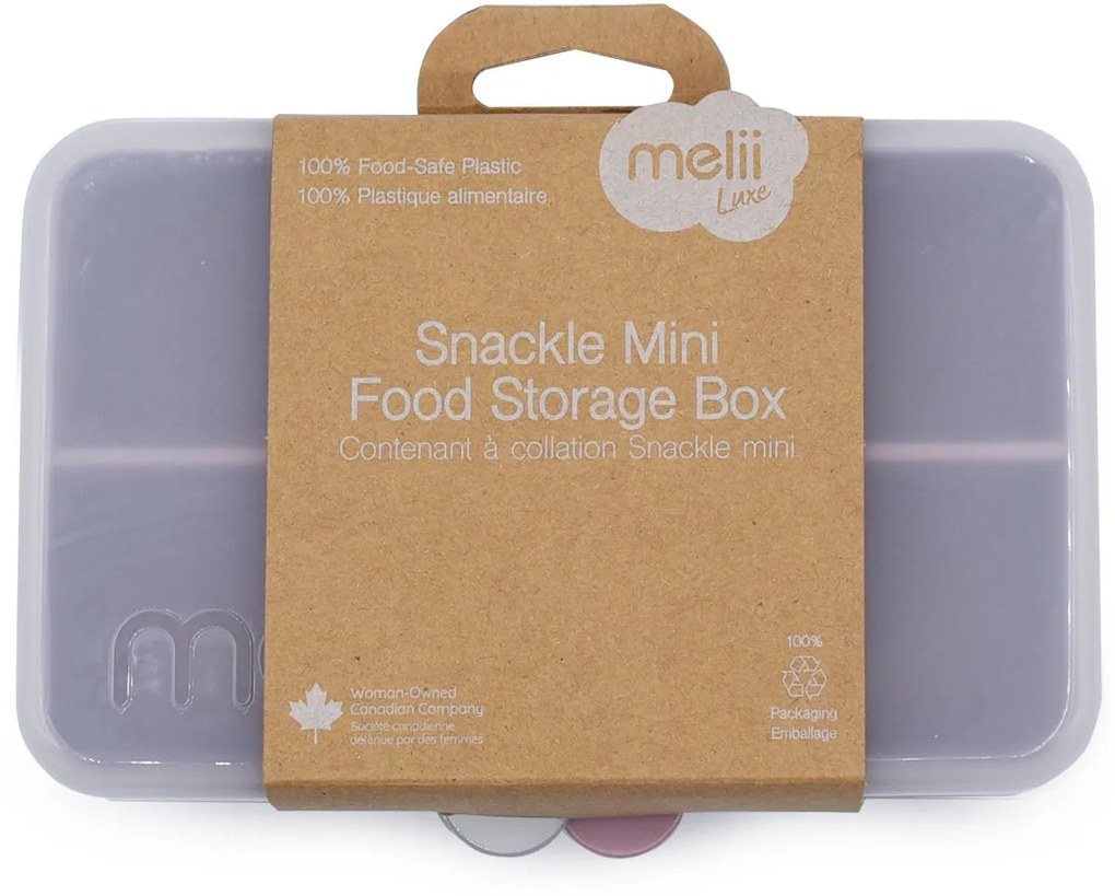 Melii snackle krabička na svačinu mini luxe růžová
