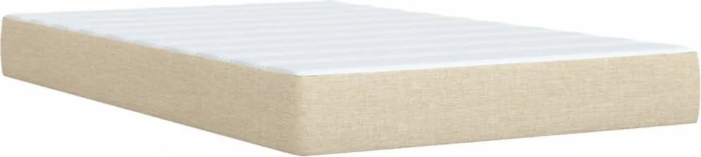 Box spring postel s matrací krémová 120x190 cm textil 3290432