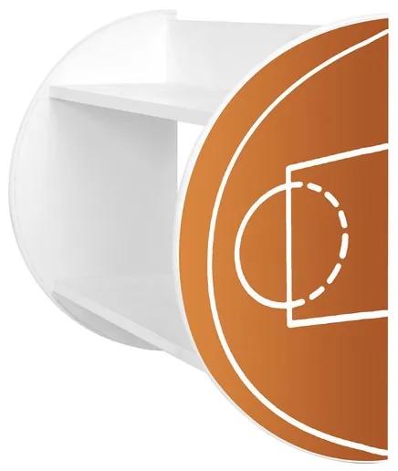 Svetmimi Dětská polička s obrázkem basketball  84 x 56 x 28 cm