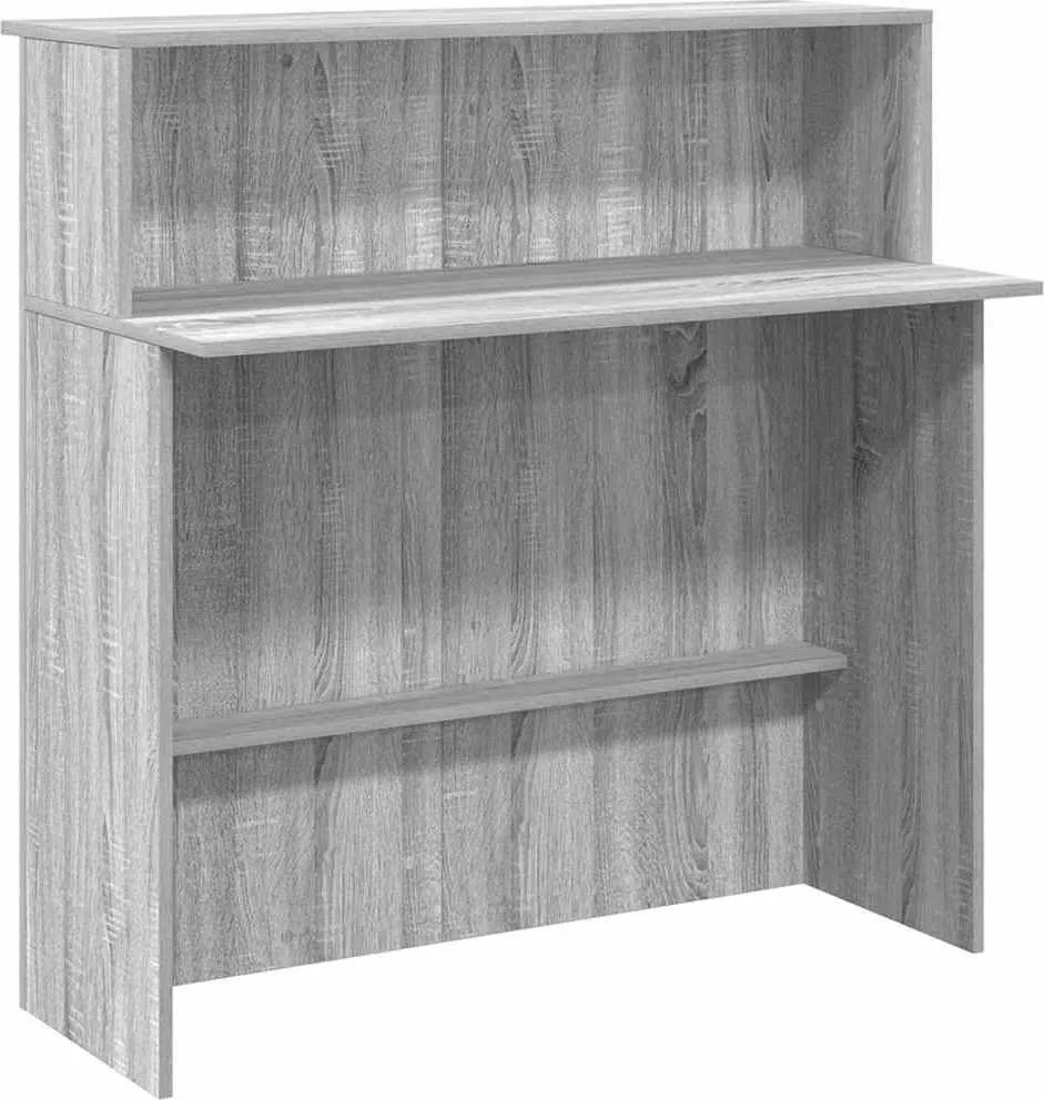 vidaXL Recepční stůl 100x50x103,5 cm kompozitní dřevo [859029] Barva: Bílá